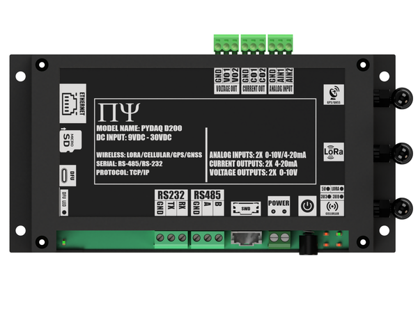 PYDAQ D200: Multichannel Wireless Programmable RTU – PYTRONIX