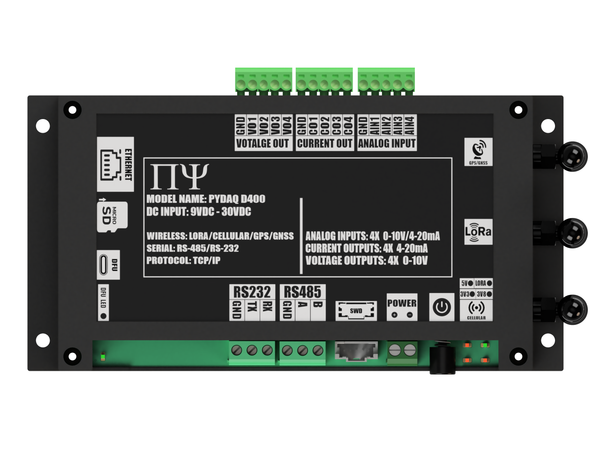 PYDAQ D400: Multichannel Wireless Programmable RTU – PYTRONIX