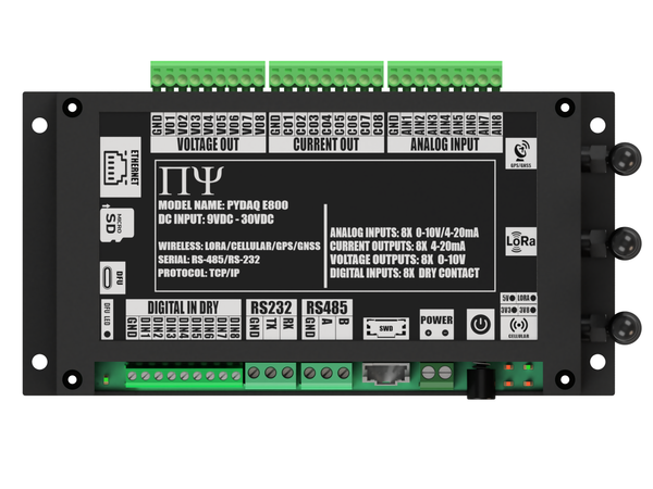 PYDAQ E800: Multichannel Wireless Programmable RTU – PYTRONIX